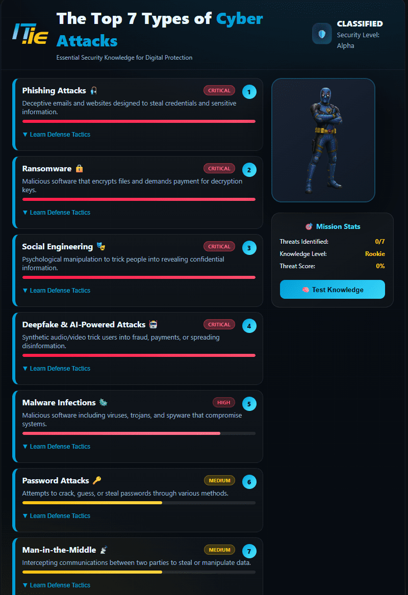 The Top 7 Types of Cyber Attacks | IT.ie